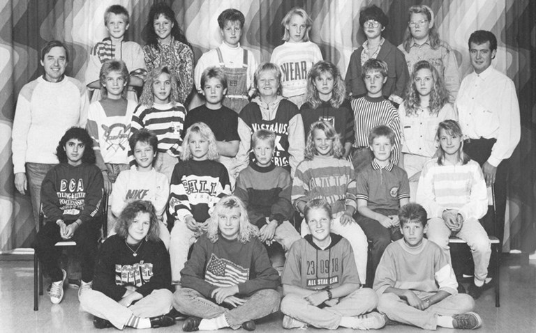 KLASS 7 B STORA VALLASKOLAN 1990-91