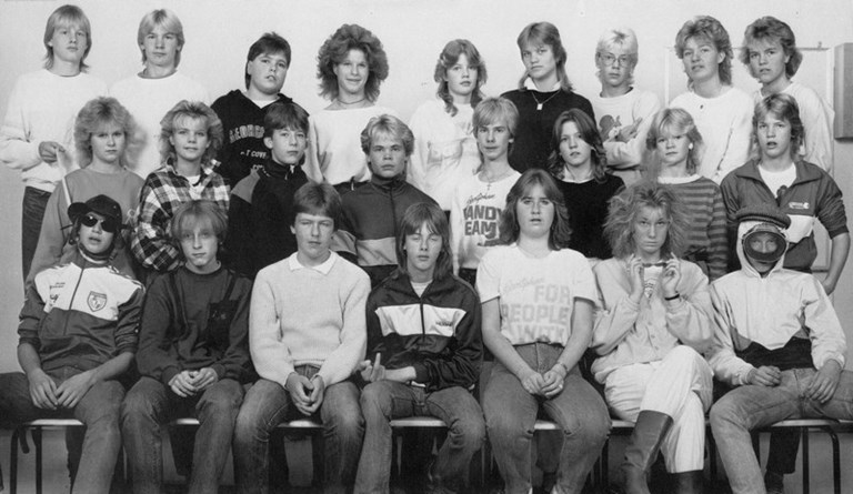 KLASS 9A STORA VALLASKOLAN 1985-86